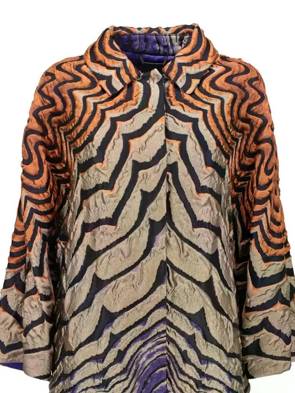 Alberta Ferretti Abstract Pattern Coat