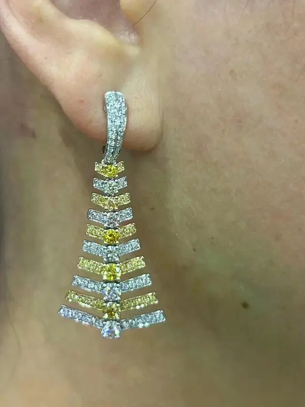 HYT JEWELRY Diamond Drop Earrings