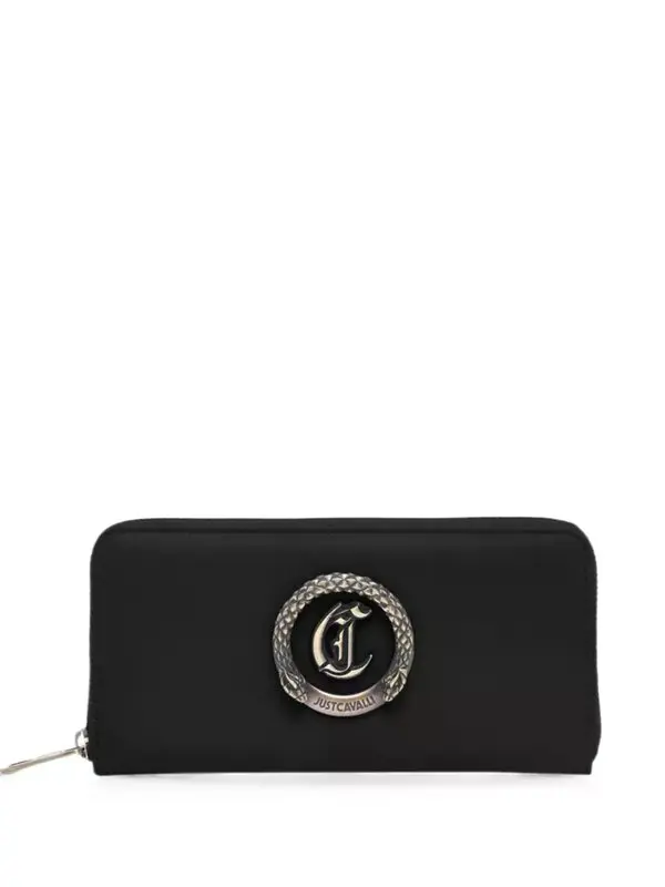 Just Cavalli Snake-logo Plaque Wallet