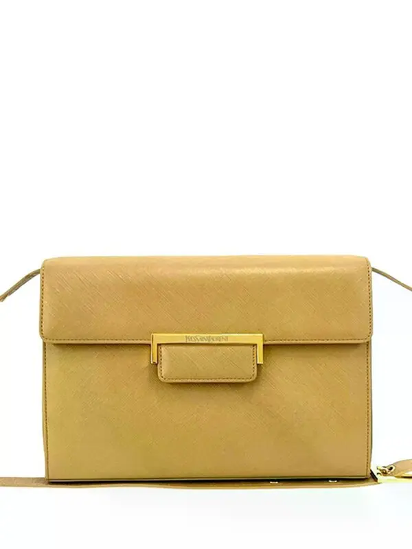 Saint Laurent 20th Century Leather Crossbody Bag - Neutrals