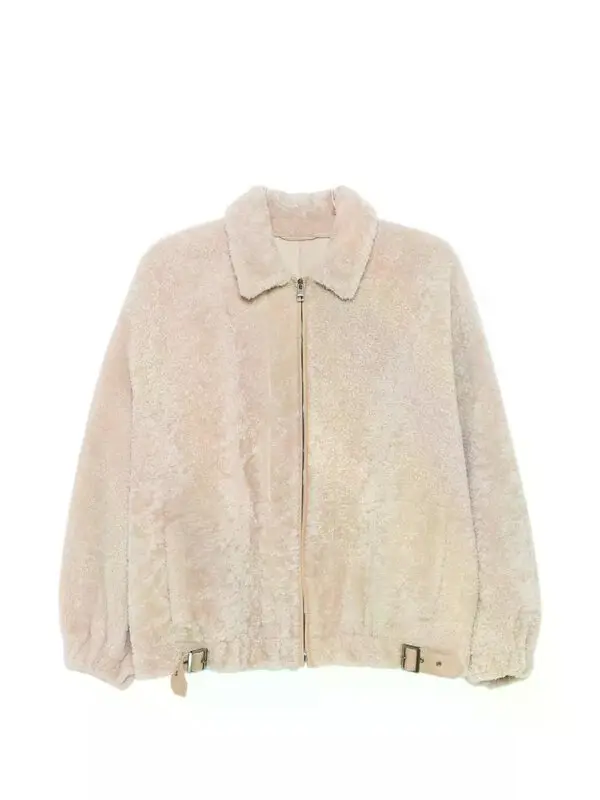 Simonette Ravizza Buckle-detail Jacket - Neutrals