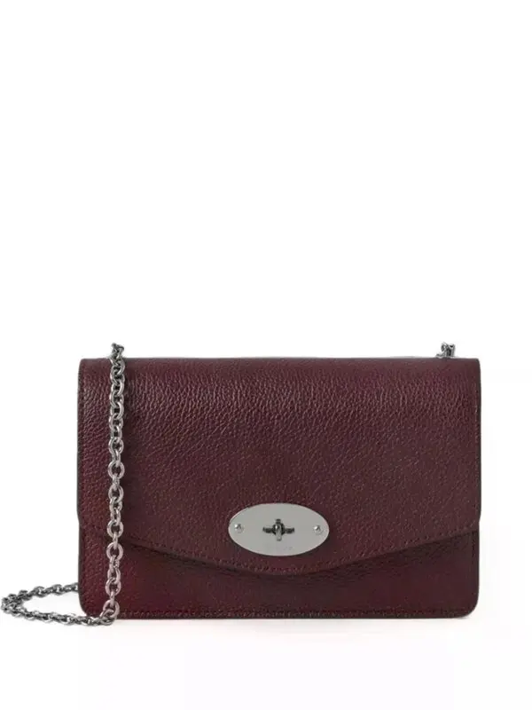 Mulberry Small Darley Leather Shoulder Bag - Red