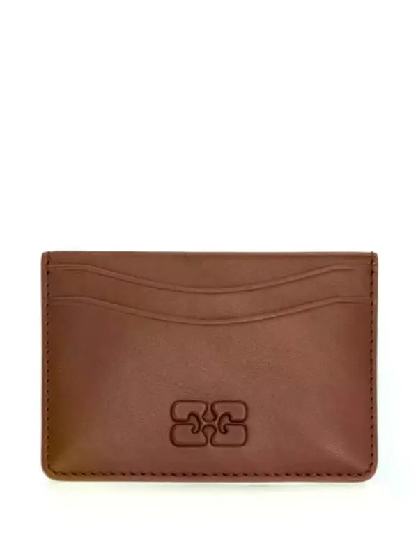 GANNI Bou Card Holder - Brown