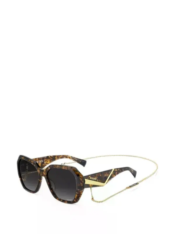 Missoni Tortoiseshell Effect Square Frame Sunglasses