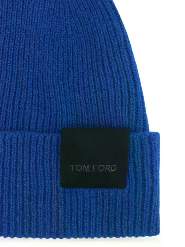 TOM FORD Logo-patch Beanie Hat
