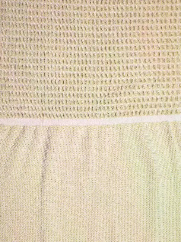 Issey Miyake Ribbed Fringed-hem Dress