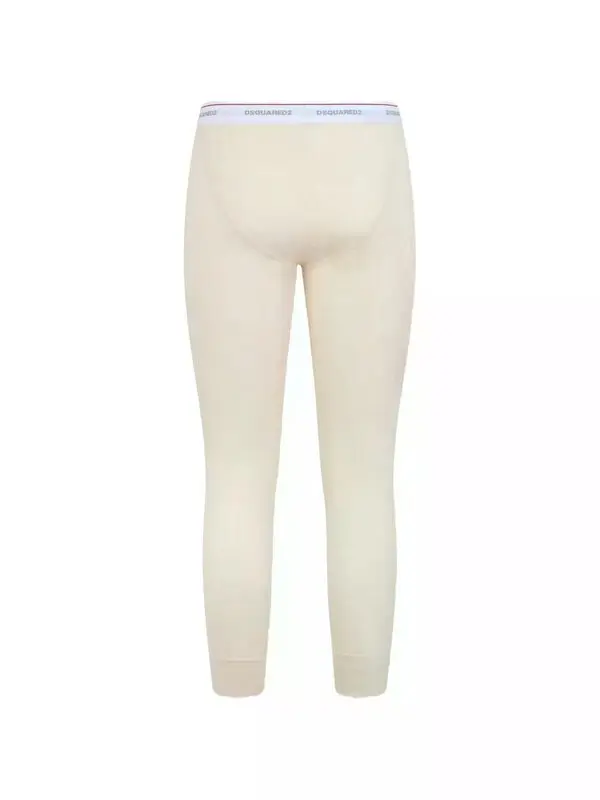 Dsquared2 Logo-waistband Ribbed Leggings