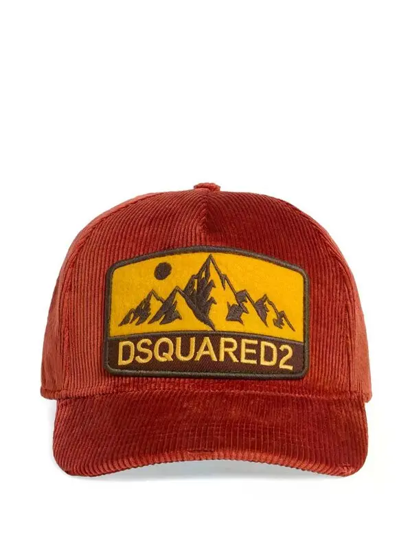 Dsquared2 Logo-patch Corduroy Baseball Cap