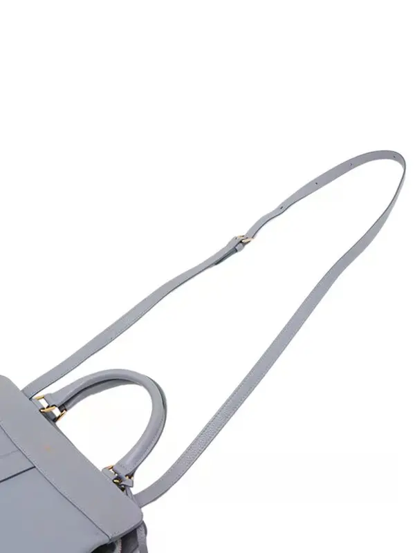 Celine 2020-2026 Small Leather Cabas De France Satchel - Blue