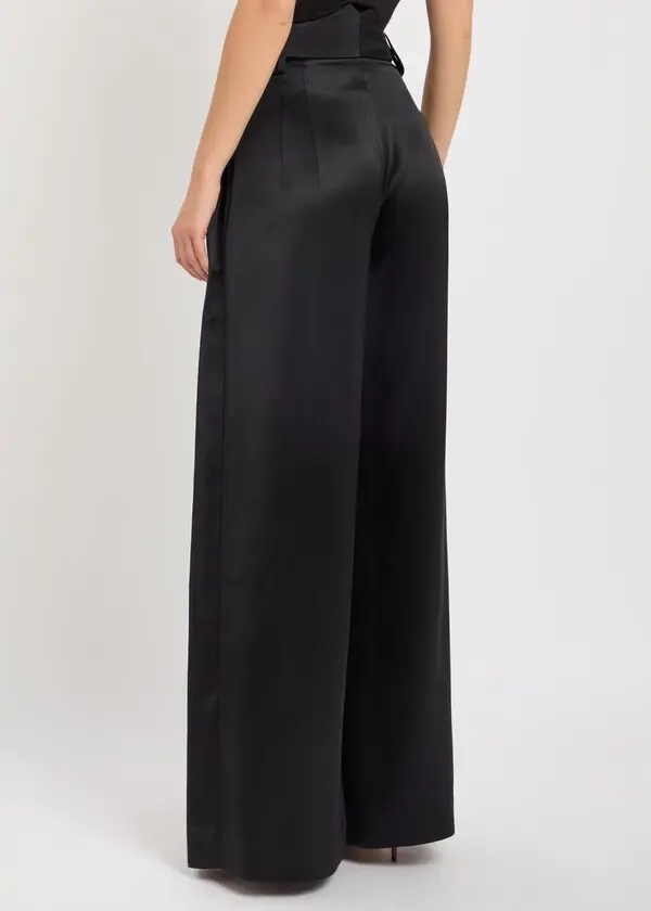 PATRICK MCDOWELL Alexandra Wide-leg Satin Trousers