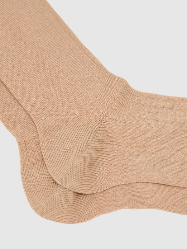 REISS Cotton-blend Ribbed Socks