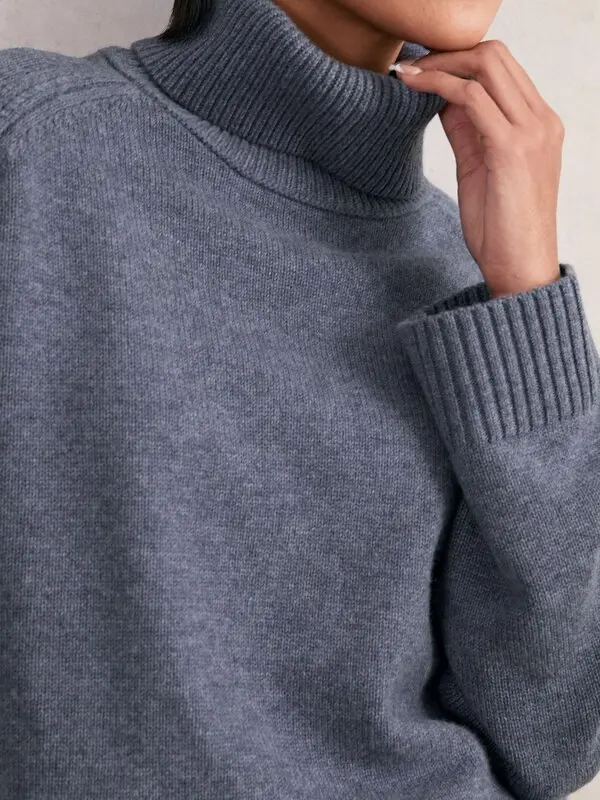 REISS Wool-cashmere Roll-neck Jumper
