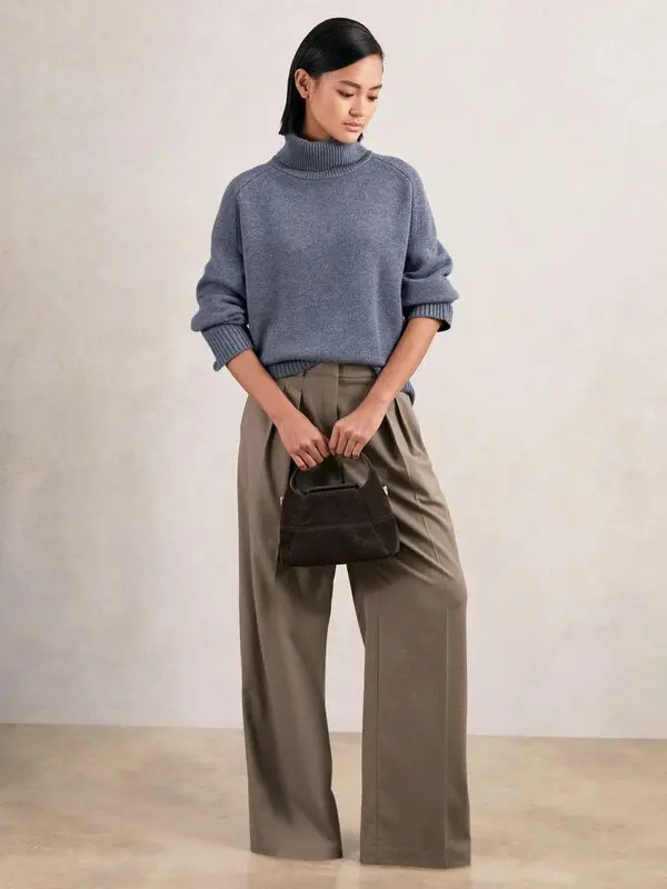 REISS Wool-cashmere Roll-neck Jumper