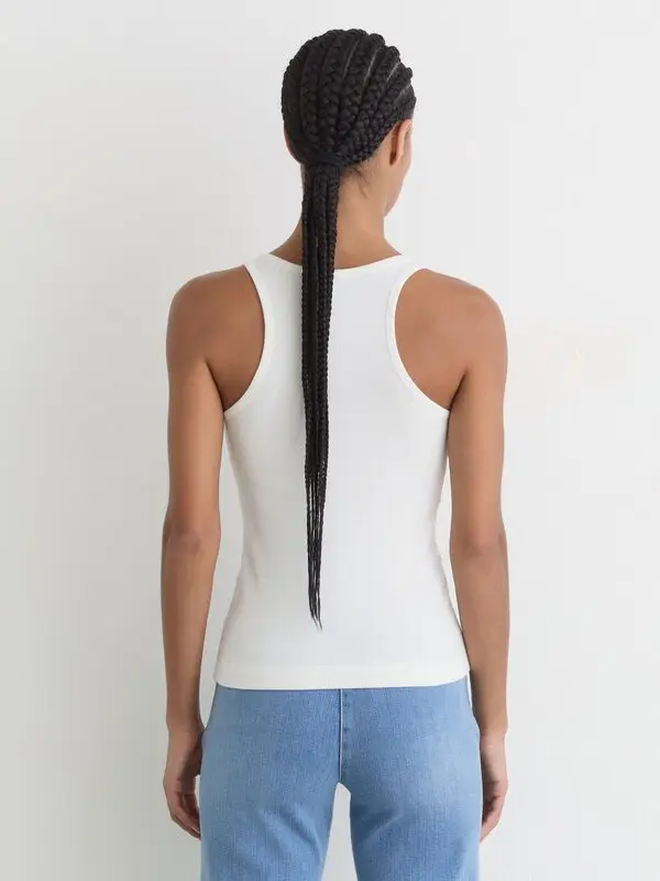 REISS Stretch-cotton Hardware-detail Vest