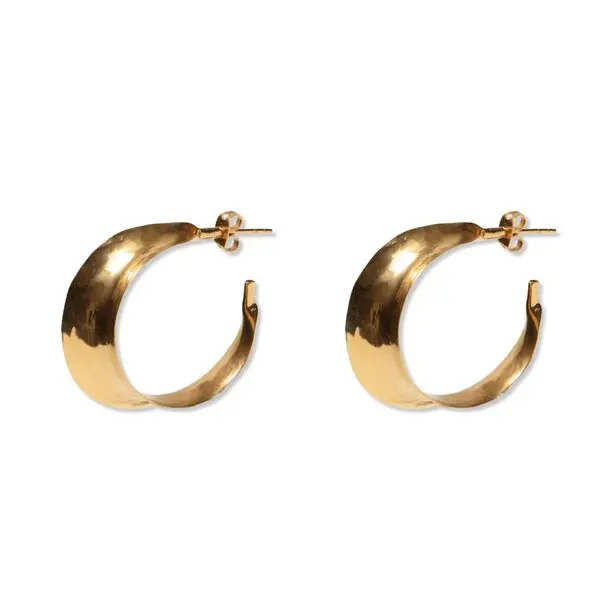 Argento Vivo Solana Hoop - Silver