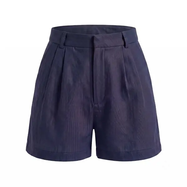 Yumi Kim Rhea Navy Linen Short - Blue