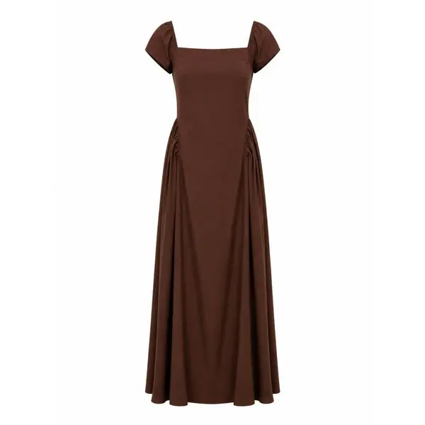 Carmen Says Bruna Off Shoulder Maxi Dress