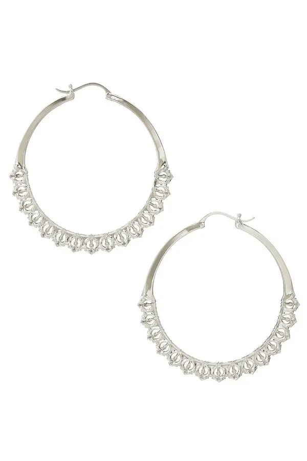 ASTOR & ORION Calla Art Nouveau Hoops Large