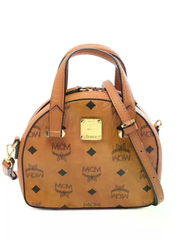 Mcm 2010s Visetos Monogram Mini Duffle Bag