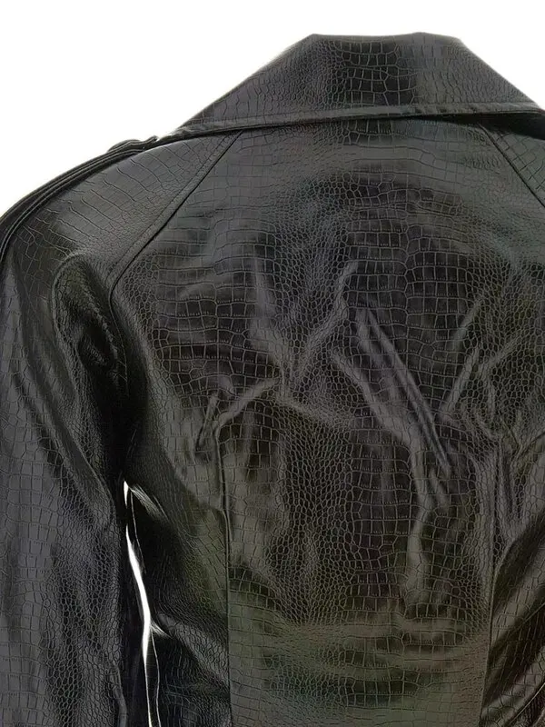 TWENTY FOURHAITCH New Bulut Crocodile-effect Double-breasted Jacket