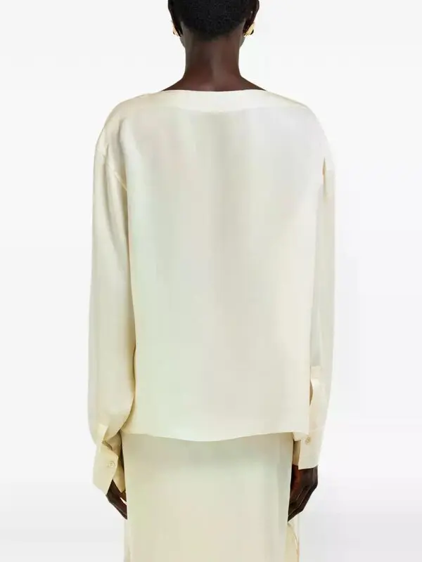 FERRAGAMO String Tie Detail Blouse
