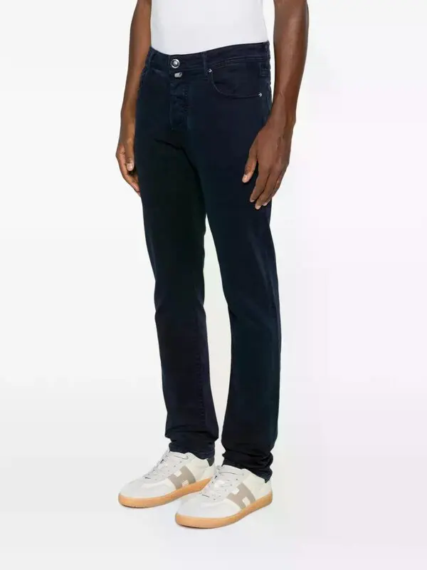 Jacob Cohen Logo-patch Five-pocket Trousers
