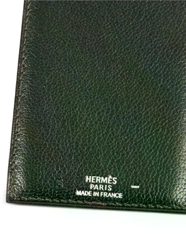 Hermès 2000s Lizard-effect Leather Note Case
