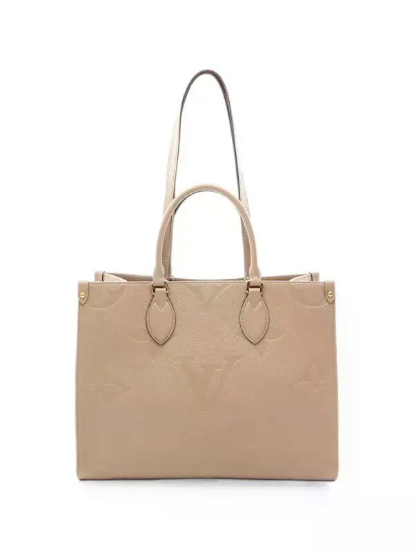 LOUIS VUITTON 2010s Monogram Empreinte On-the-go Tote Bag - Neutrals