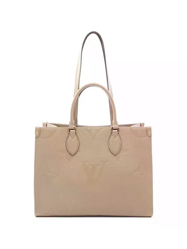 LOUIS VUITTON 2010s Monogram Empreinte On-the-go Tote Bag - Neutrals