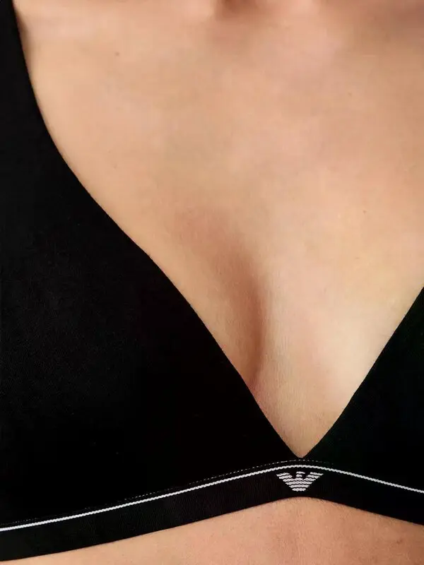 Emporio Armani Logo-print Triangle Bras