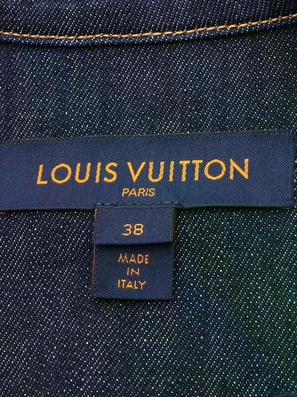 LOUIS VUITTON 2010s Monogram-pocket Denim Jacket