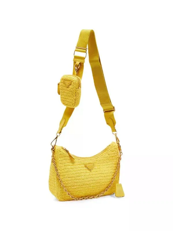Prada Re-edition 2005 Raffia Shoulder Bag
