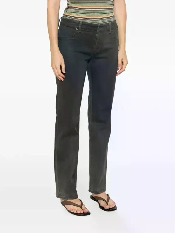 7 For All Mankind Calie Logo-patch Straight Jeans