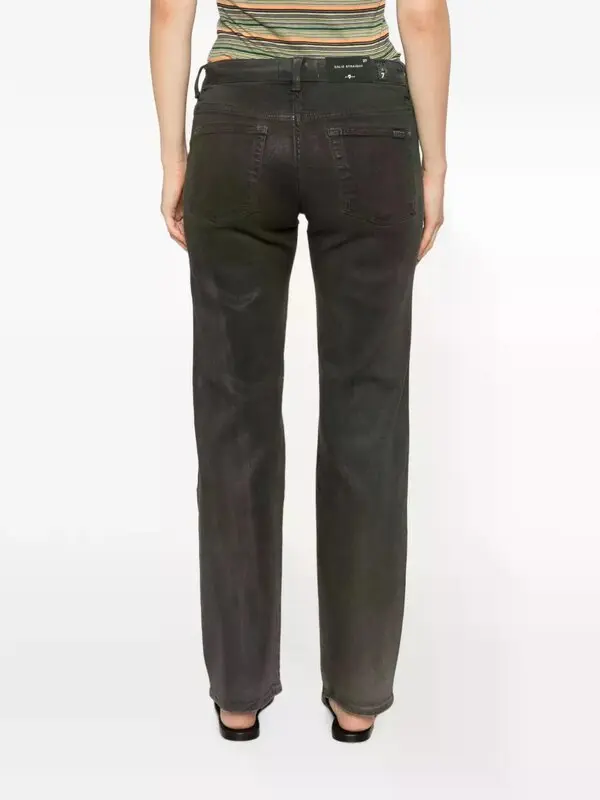 7 For All Mankind Calie Logo-patch Straight Leg Jeans