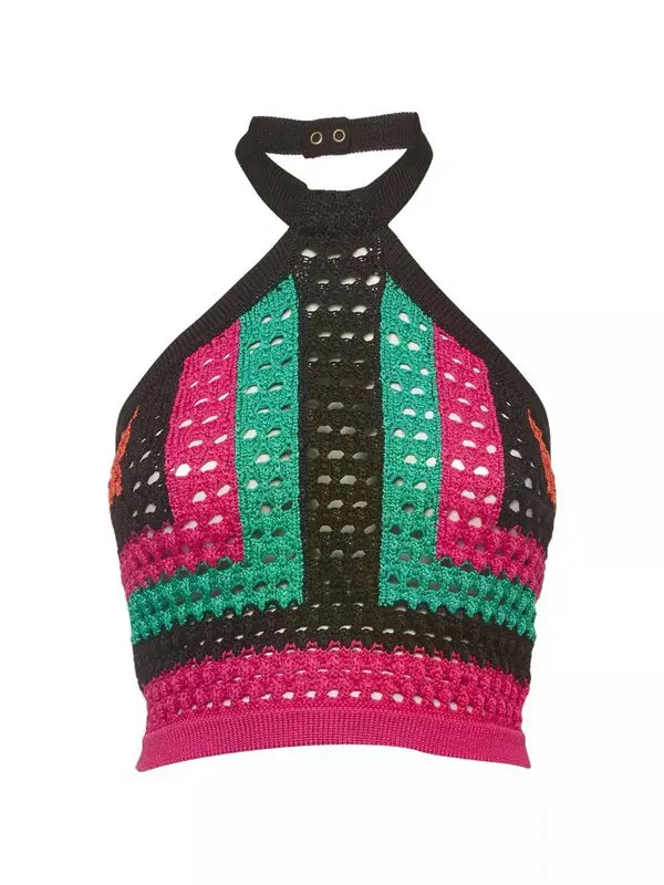 Balmain Halter-neck Cropped Top
