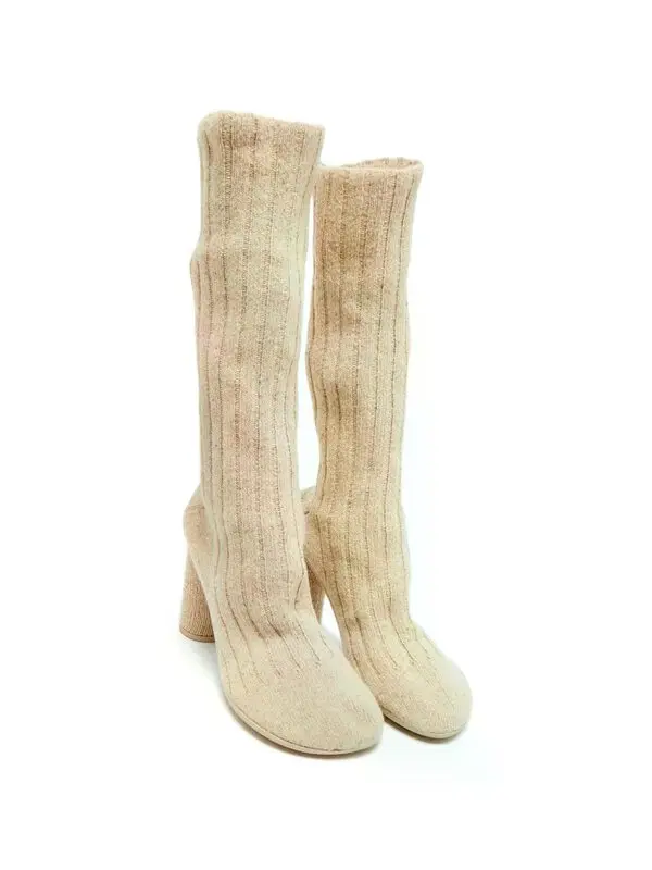 Bottega Veneta Atomic Ribbed Ankle Boots