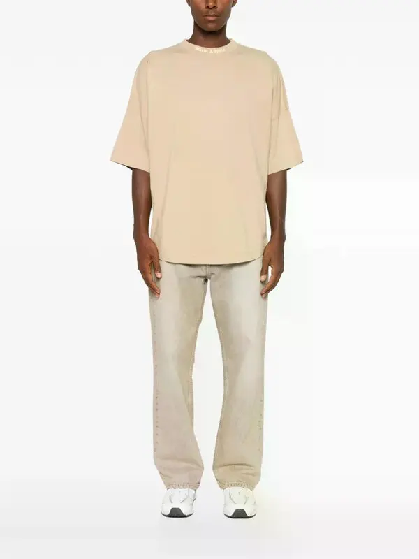 Palm Angels Logo-print Drop-shoulder T-shirt