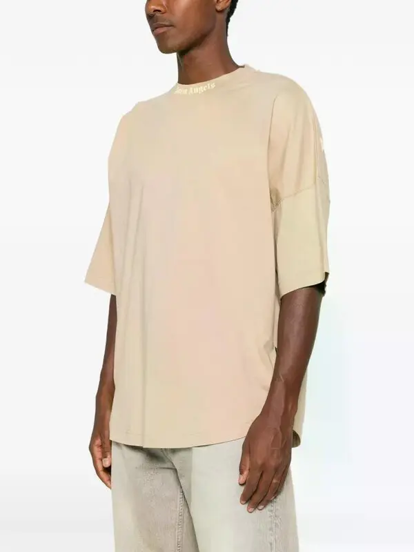 Palm Angels Logo-print Drop-shoulder T-shirt