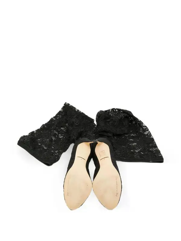 Dolce & Gabbana Lace Mesh Boots