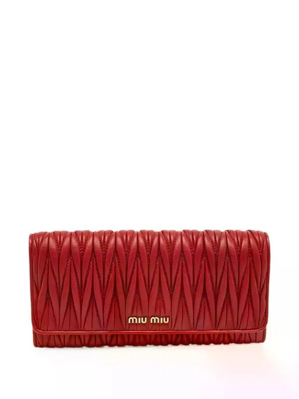 Miu Miu Matelassé Leather Wallet