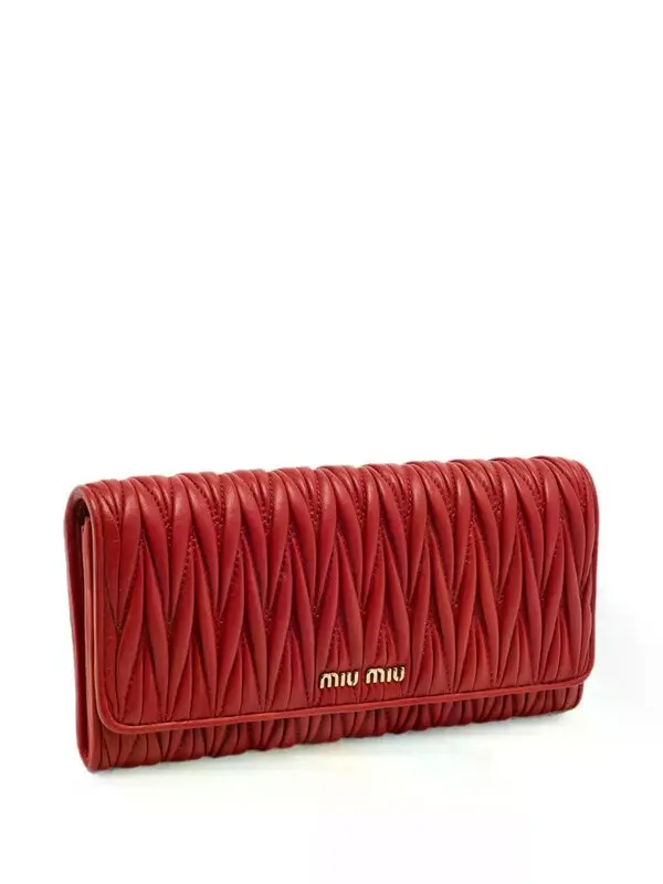 Miu Miu Matelassé Leather Wallet
