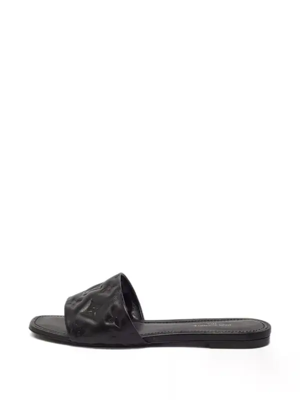 LOUIS VUITTON Revival Monogram-debossed Sandals - Black