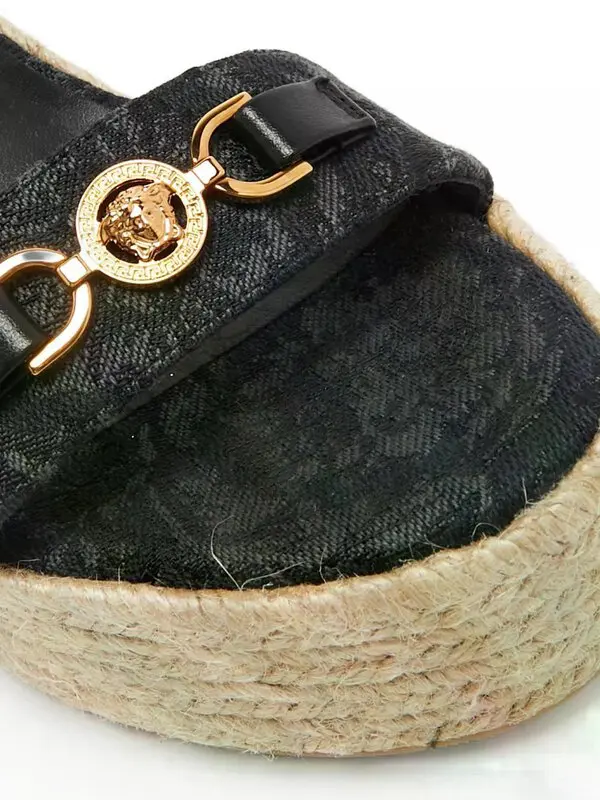 Versace Medusa Wedge Sandals