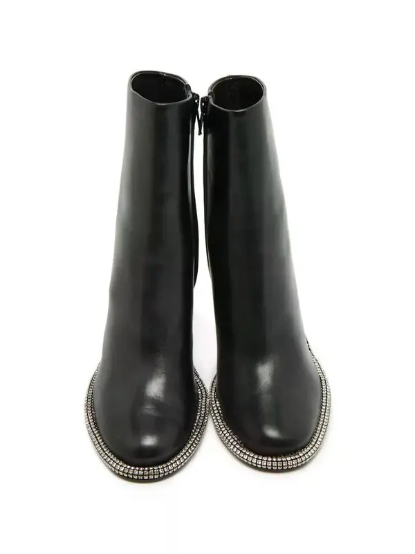 ALEXANDER WANG Kira Crystal-embellished Ankle Boots
