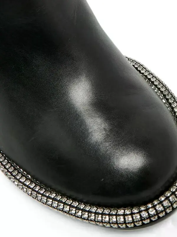 ALEXANDER WANG Kira Crystal-embellished Ankle Boots