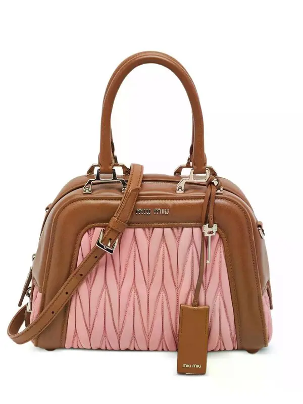 Miu Miu Matelasse Leather Satchel Bag