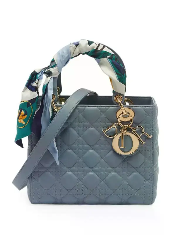 Dior 2018 Medium Lady Cannage Tote Bag