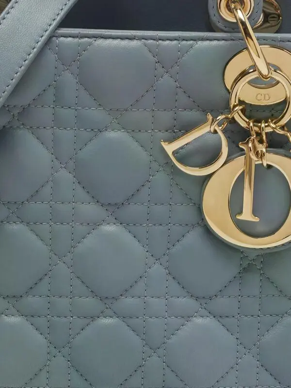 Dior 2018 Medium Lady Cannage Tote Bag