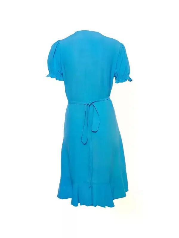 Diane Von Furstenberg Ruffled Wrap Mini Dress