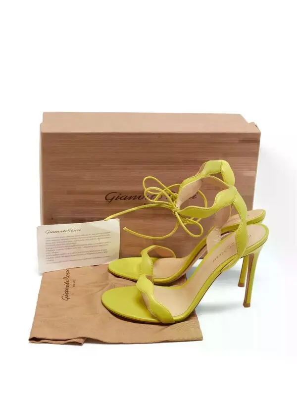 GIANVITO ROSSI Wavy Ankle-tie Sandals